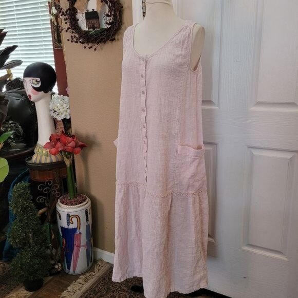 Poetry | Dresses | Poetry Linen Dress Legging Look Linen Blend ...